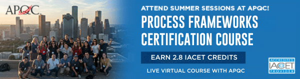 Certified Framework Professional Course | APQC